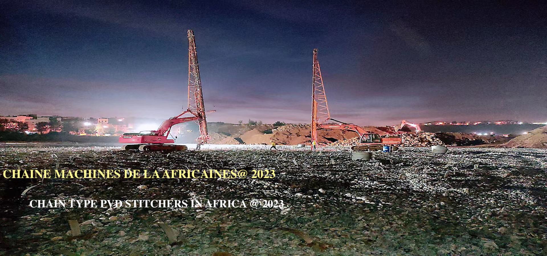 Vertical Wick Drain, Vacuum Preloading, PVD Mast, Tower Crane ...