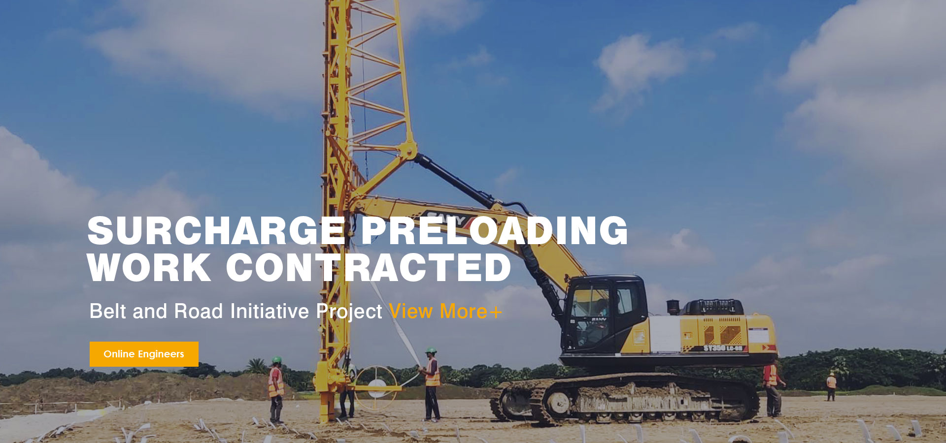 Vertical Wick Drain, Vacuum Preloading, PVD Mast, Tower Crane ...